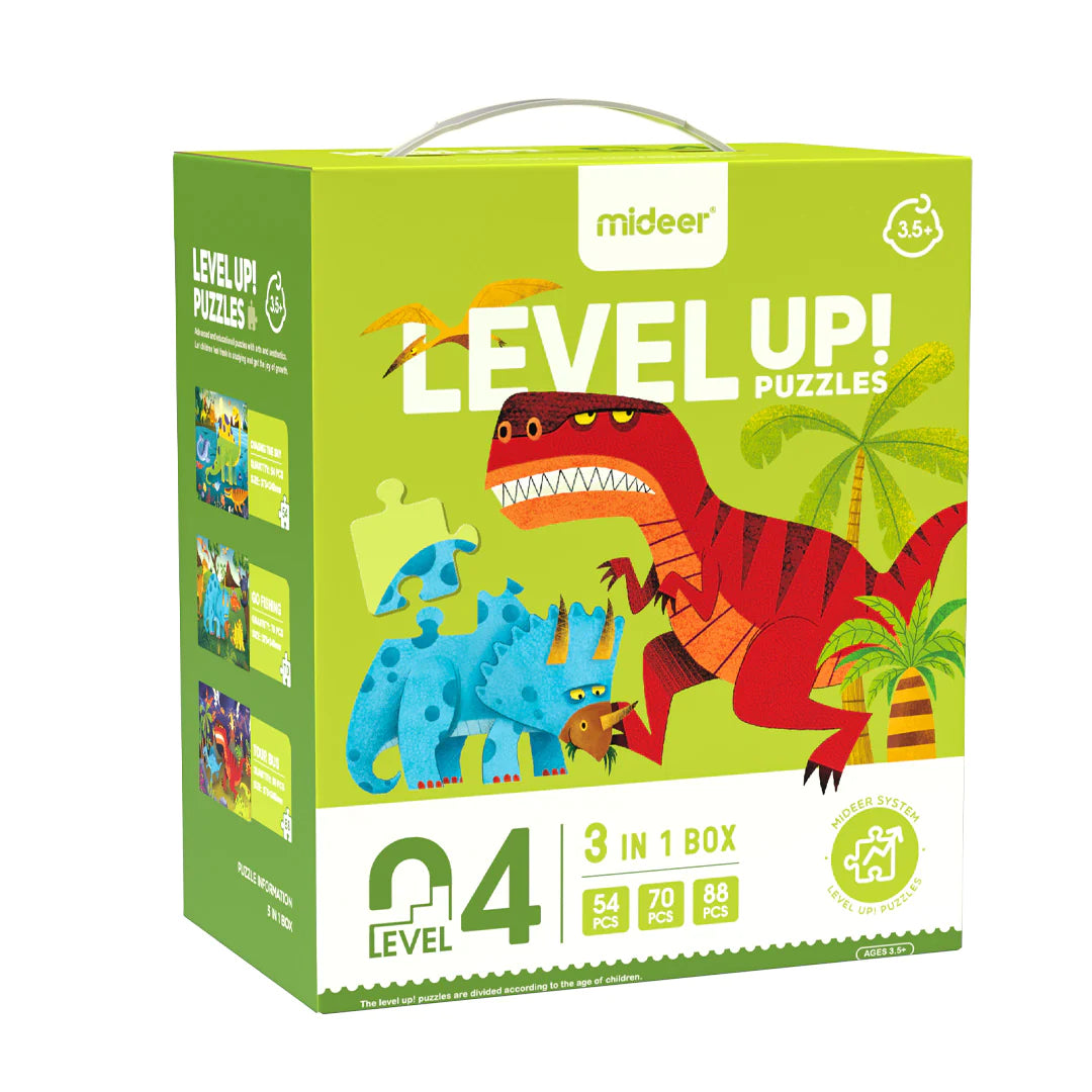 Level Up! Puzzles - Level 4: Dinosaur Age 54P-88P – Dolly & Belly
