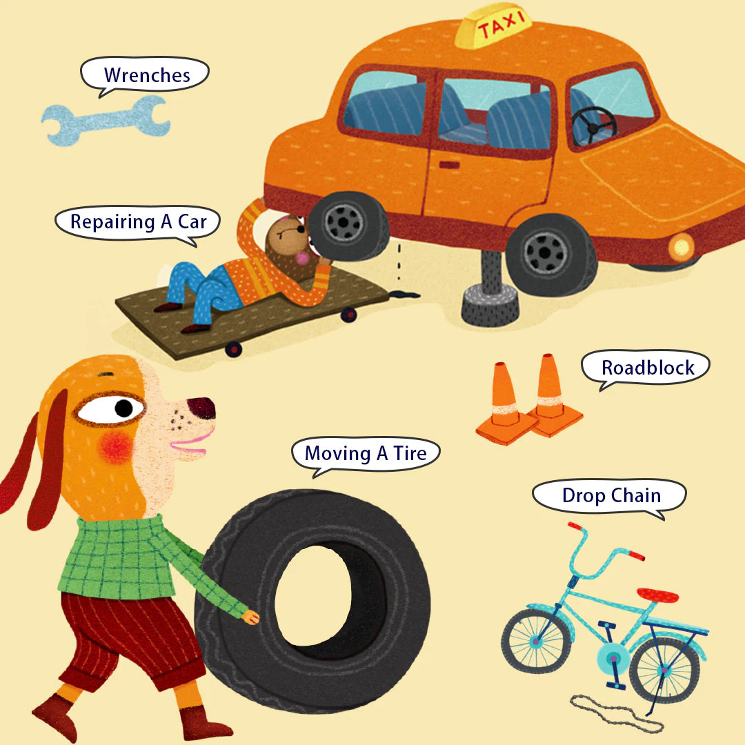 Portable Puzzle Box: Busy Garage 104P – Dolly & Belly