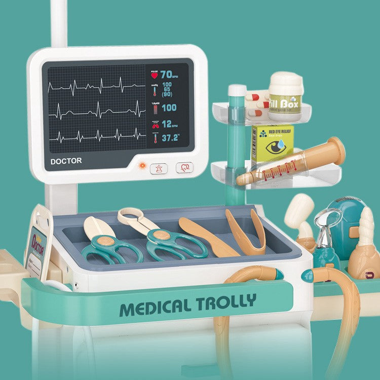 Kids Pretend Play Medical Toys Kit with Trolley – Dolly & Belly